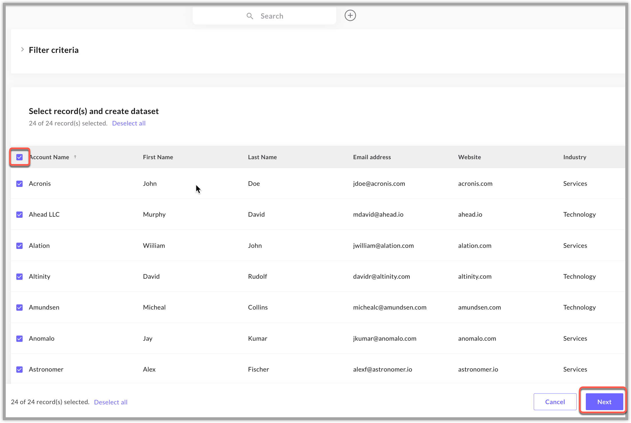 Datasets – Pronto Support