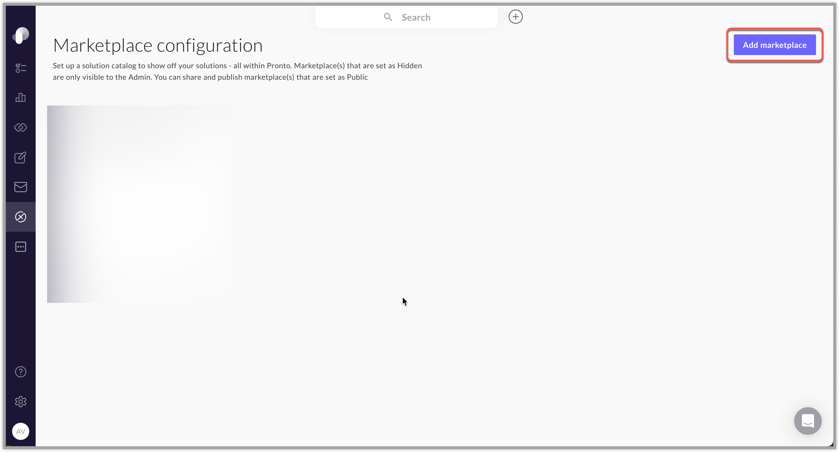 Marketplace – Pronto Support
