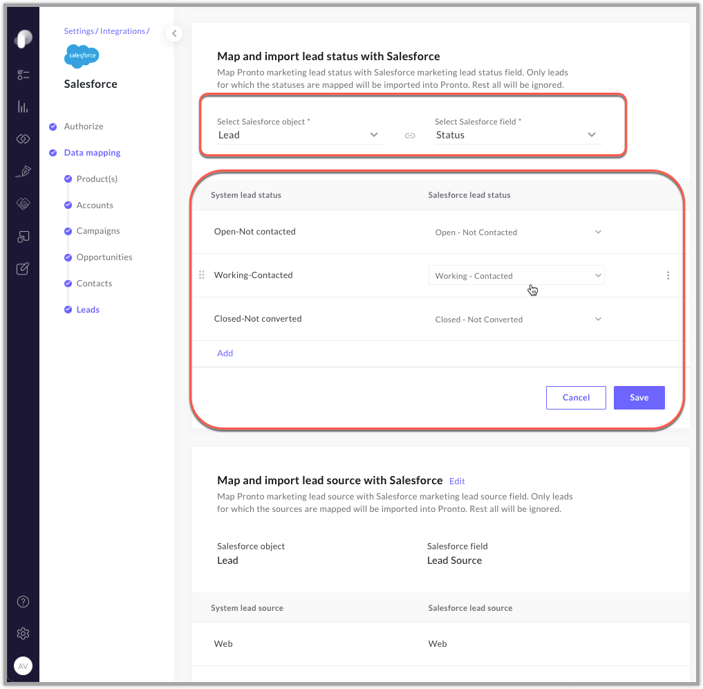 Salesforce - Data mapping Salesforce objects to Pronto objects – Pronto ...