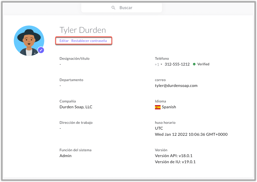 Update your profile and change platform language – Pronto Support