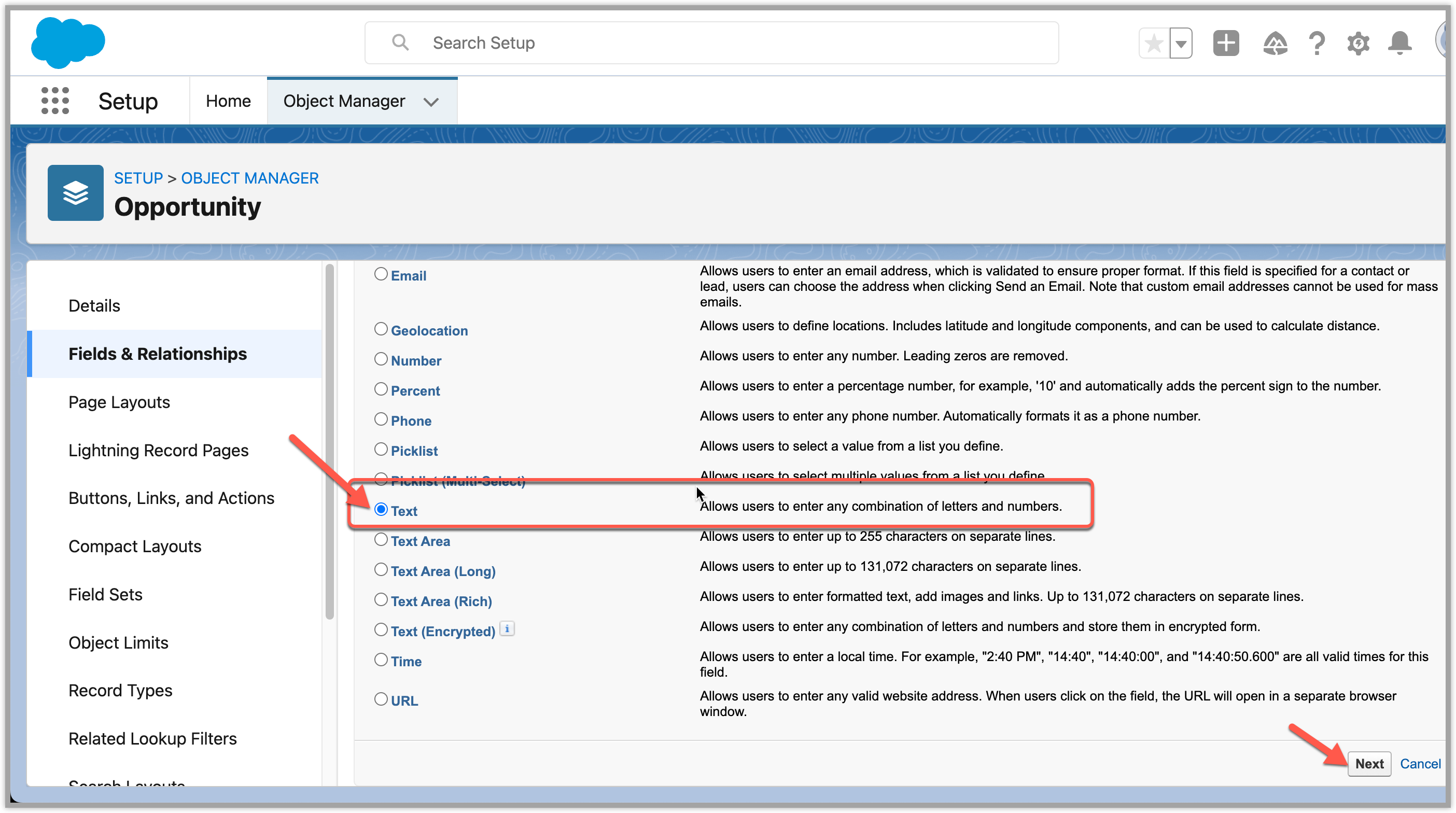 Salesforce How To Create Custom Property Object In Salesforce For Data Push Pronto Support 7642
